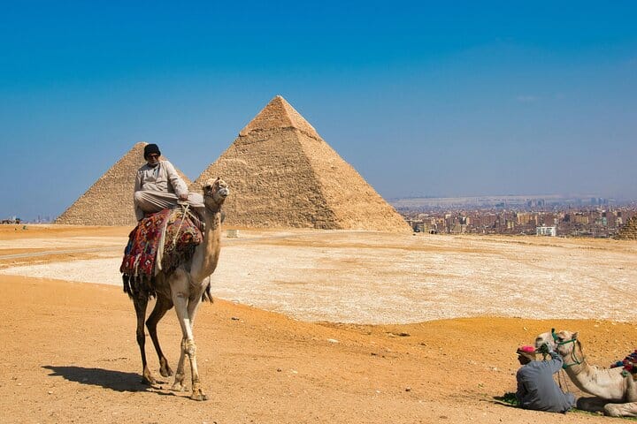 Giza Pyramids Private Tour: Camel Ride & Free Photo Session at Sphinx • Trip Ways
