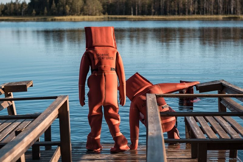 Aurora Arctic Ice Floating with Nordic Adventures - Visit Rovaniemi