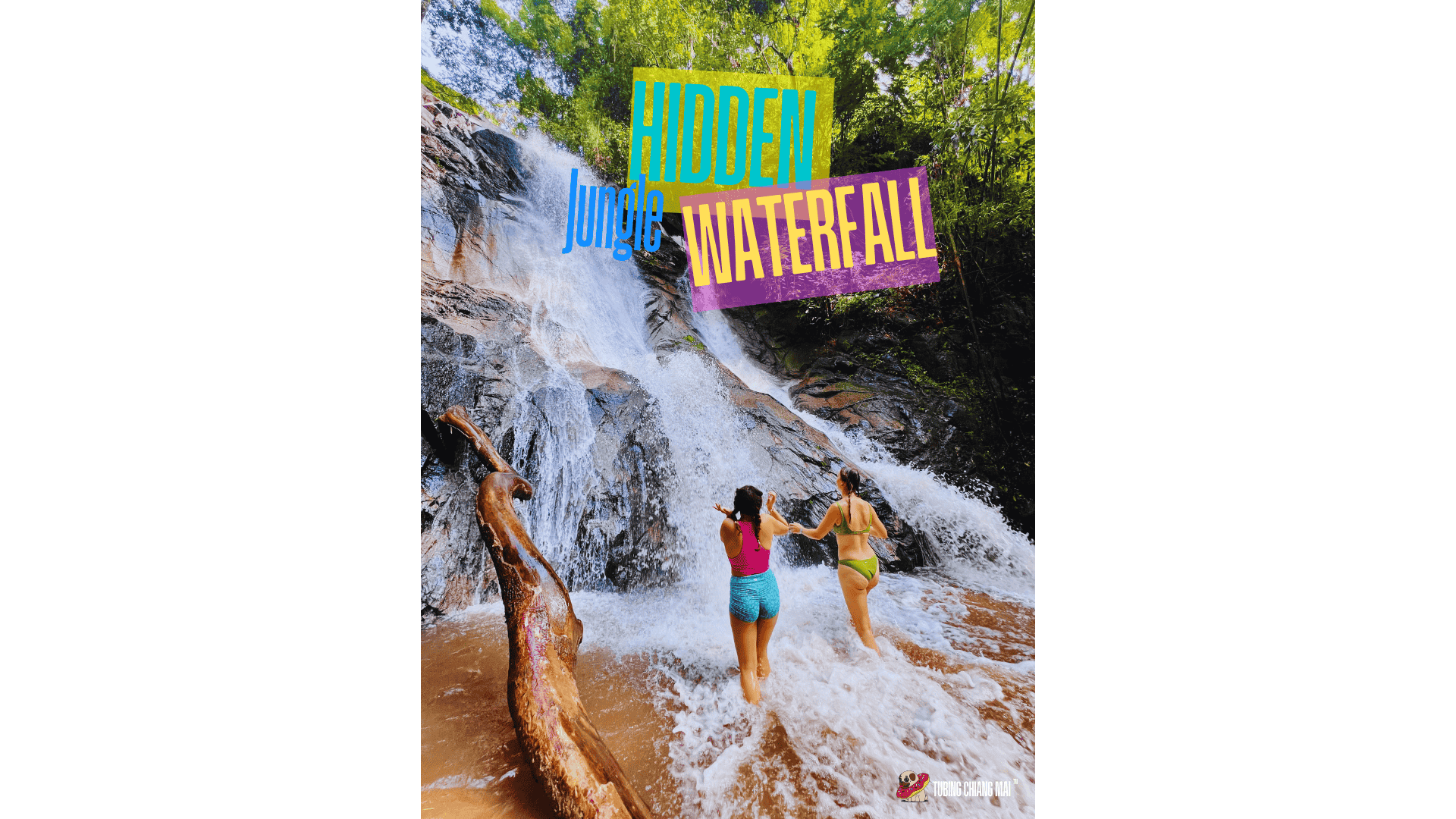 Trek to Tard Mok Waterfall, River Tubing & Hidden Waterfall Slide ...