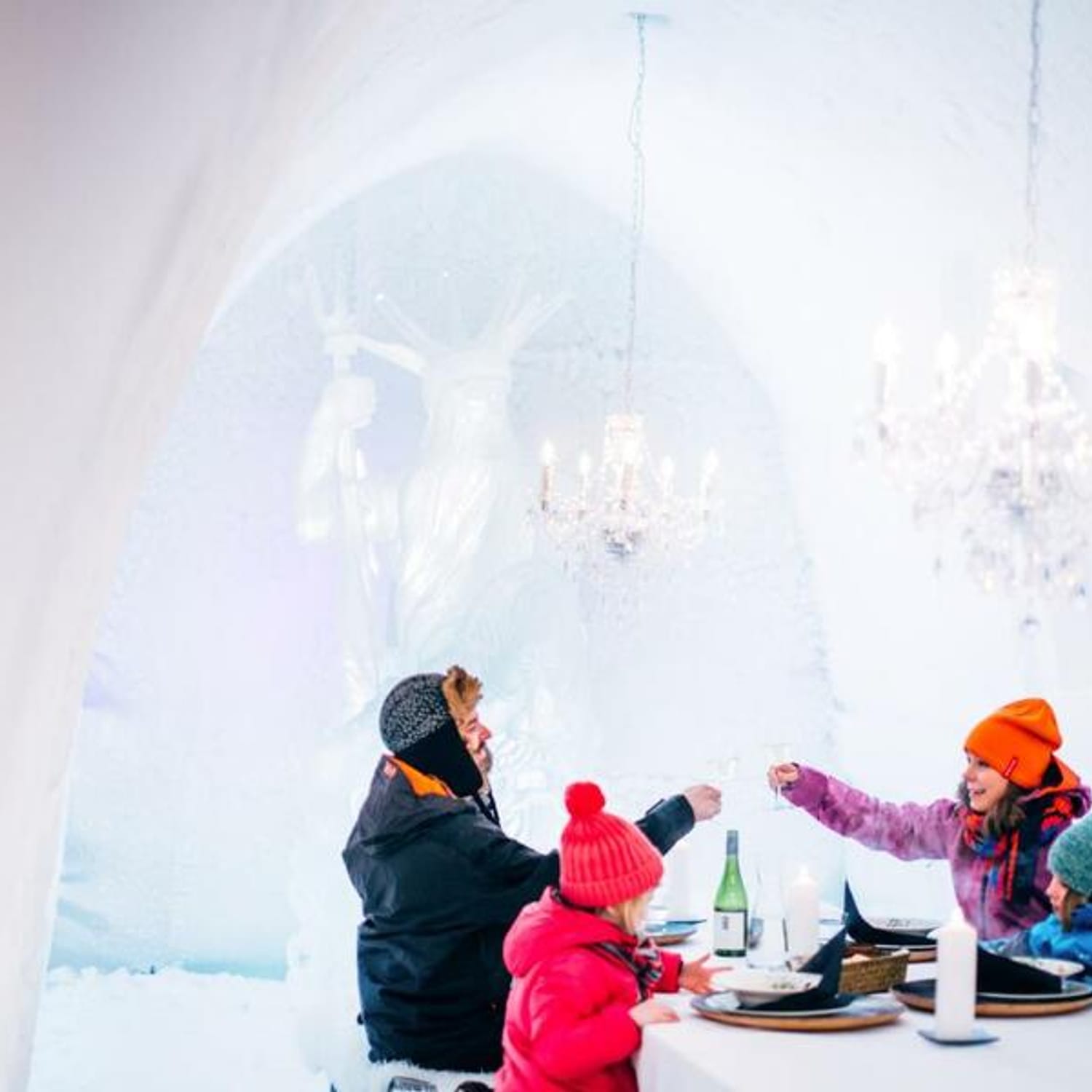 Visit to Arctic Snow Hotel & Castle with Dinner in Ice Restaurant
