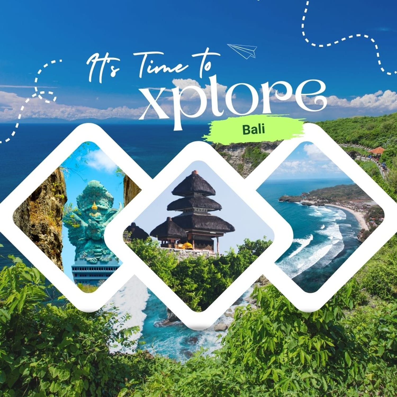 Group Tour to Garuda Wisnu Kencana, Gunung Payung Beach and Uluwatu Temple