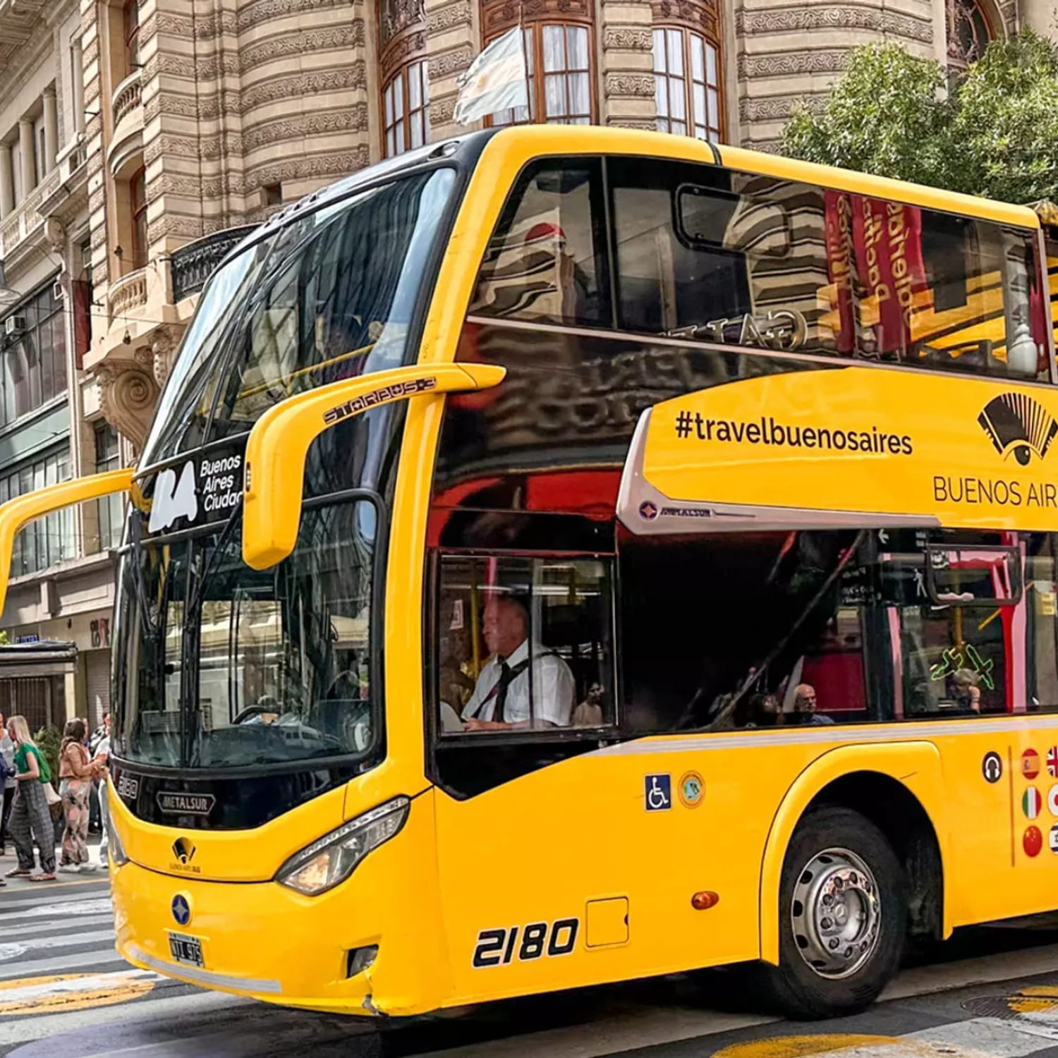 Buenos Aires Bus with 26 hop on hop off stops in the most iconic city ...